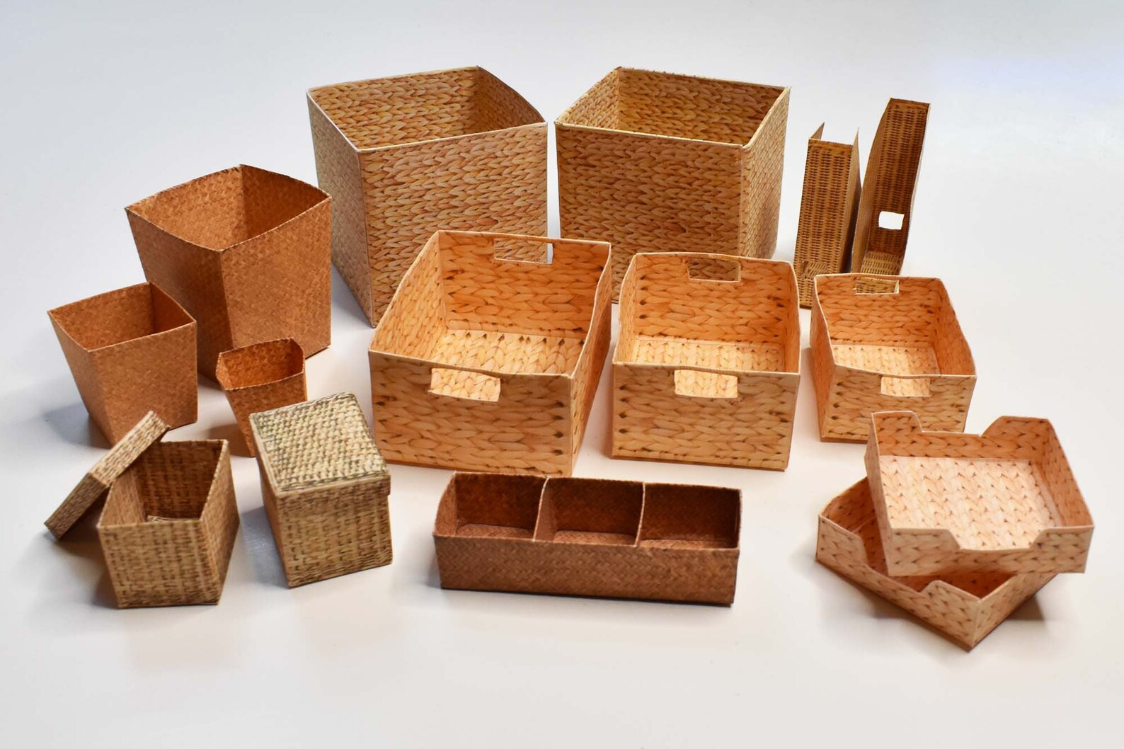 Dolls Miniature Set 2 Boxes With Lids Magazine File and 9 - Etsy