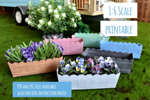 Doll 6 Different Miniature Plant Boxes 1/6 Plants for the - Etsy