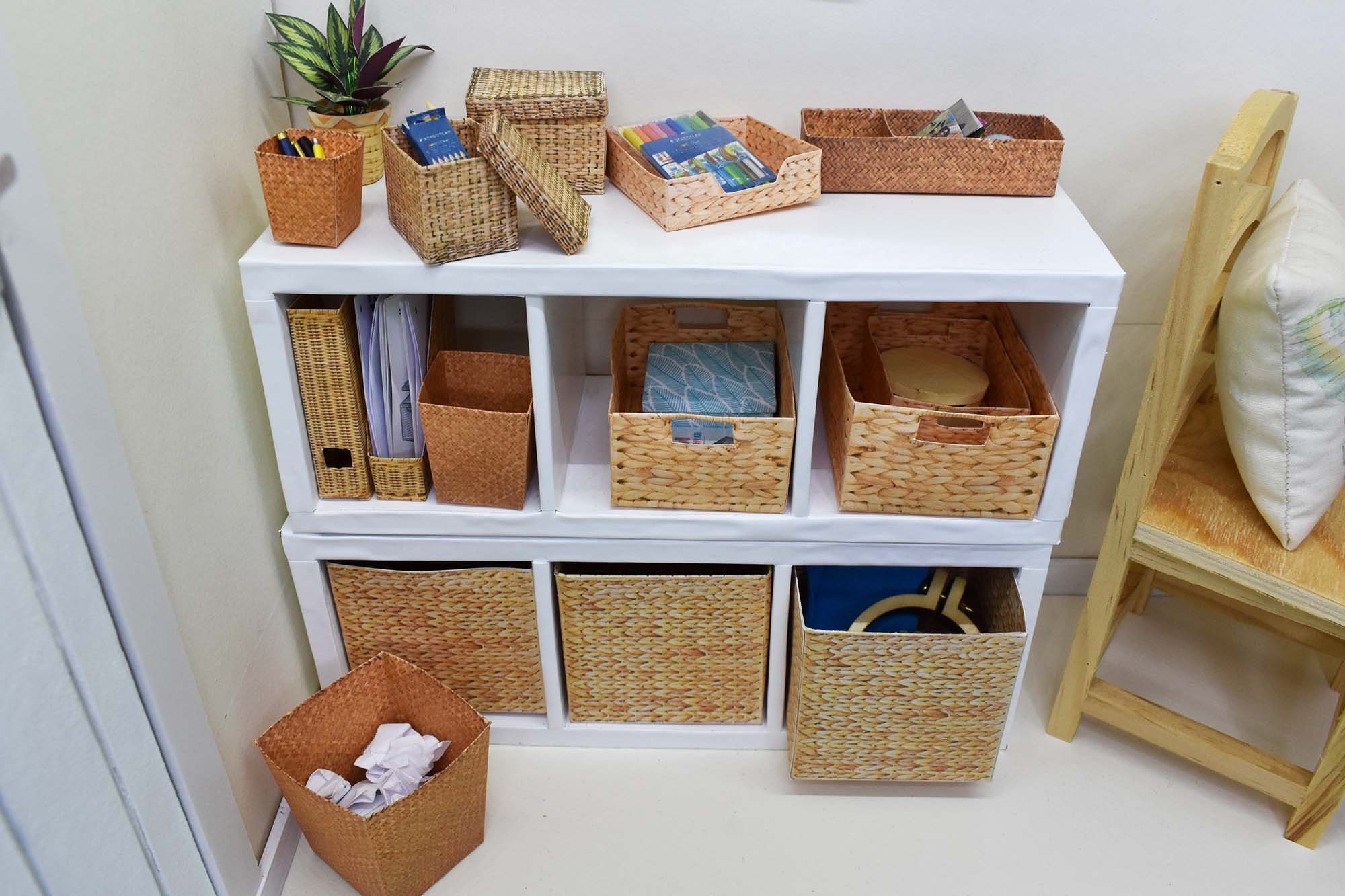 Dolls Miniature Set 2 Boxes With Lids Magazine File and 9 - Etsy