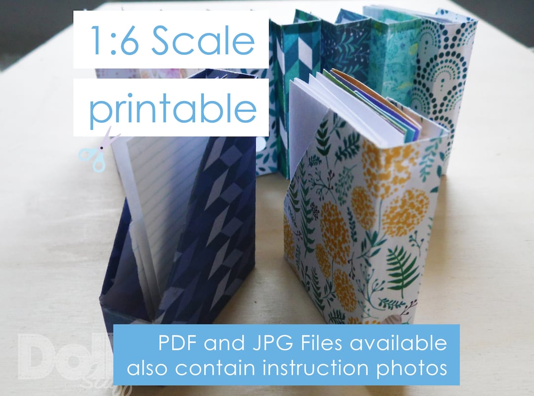 Miniature Standing Folder 1/6 for Fashion Dolls Office Accessories ...