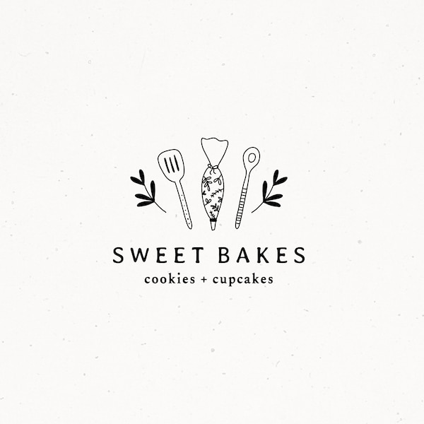 Minimal Bakery Logo - Etsy
