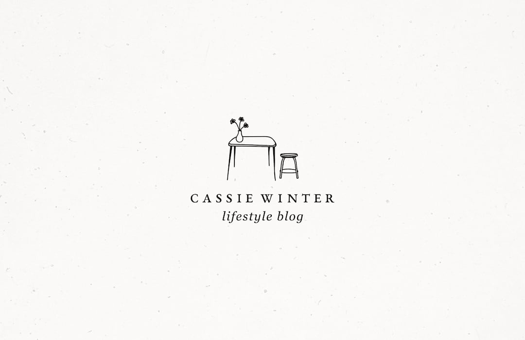 Lifestyle Blog Logo Design, Interior Designer Premade Branding, Blogger ...