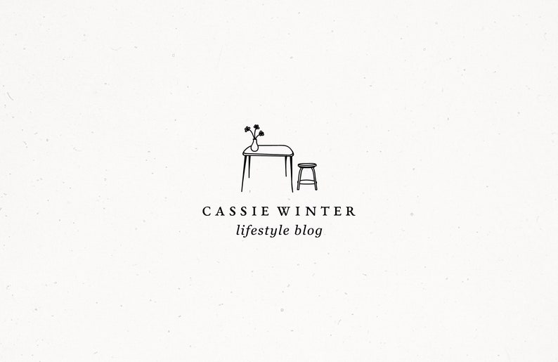 Lifestyle Blog Logo Design Interior Designer Premade - Etsy