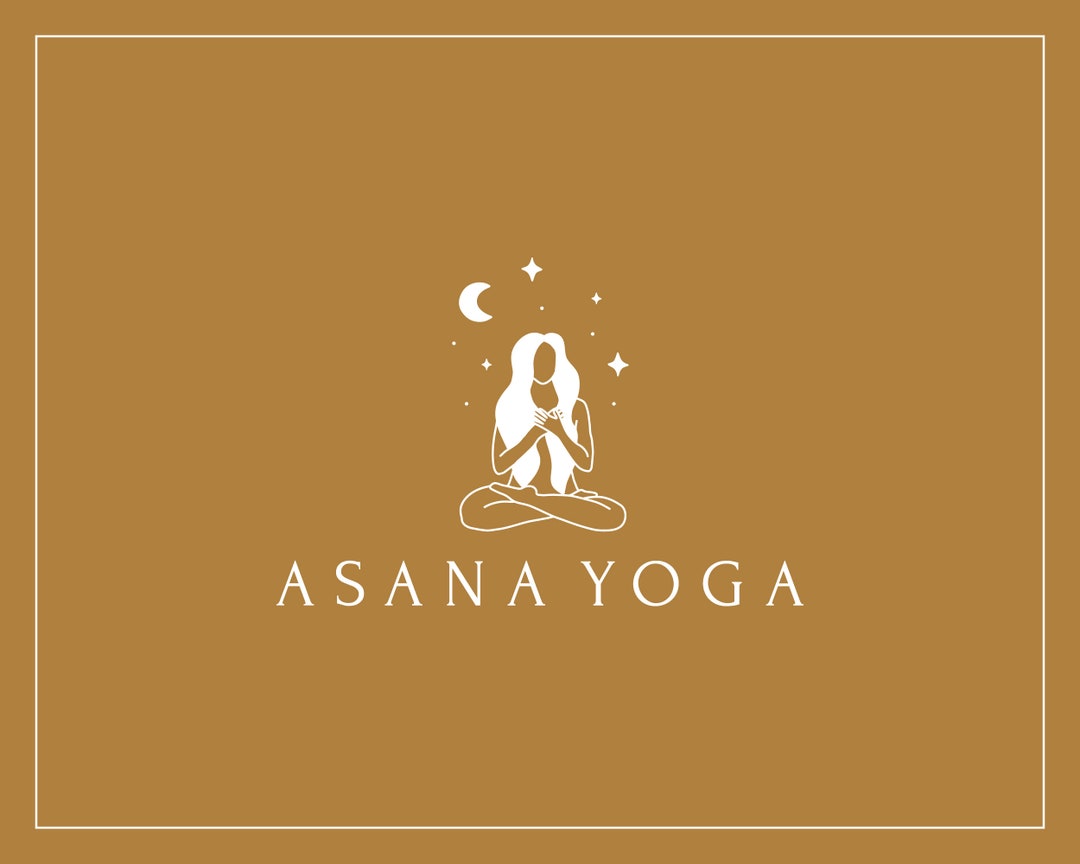Yoga Logo, Modern Logo, Prayer Hands, Yoga Studio Logo, Watermark Logo ...