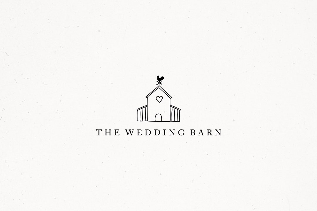Wedding Farm Logo, Wedding Premade Logo, Premade Logo Kit, Wedding ...