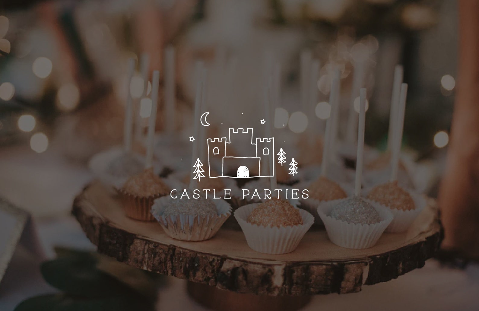 Castle Logo Premade Logo Design Kids Birthday Party Logo | Etsy