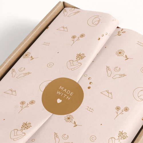 Digital Tissue Paper Design Wrapping Paper PDF Branding - Etsy