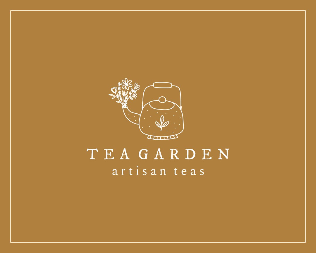 Tea Logo Design, Logo for Social Media, Editable Logo Design, Small ...