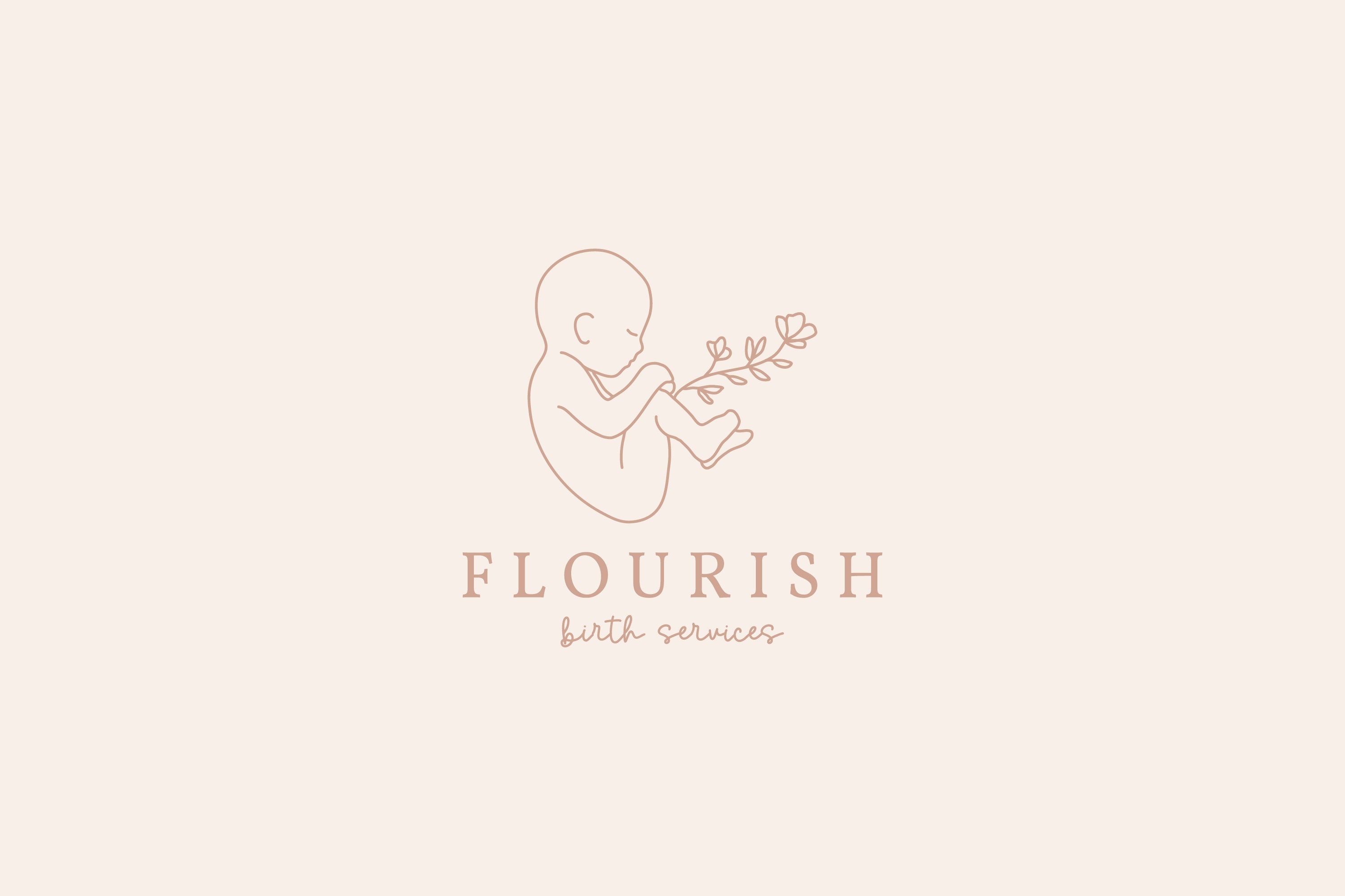 Birth Services Logo Doula Premade Logo Pregnancy Maternity - Etsy