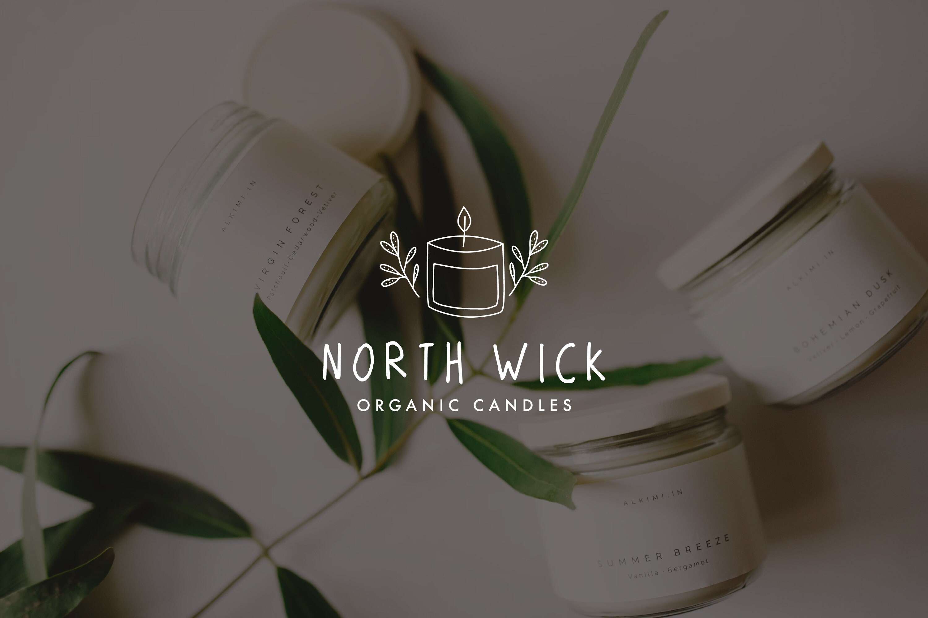 Candle Logo Design Candle Logo Boutique Homemade Candles | Etsy
