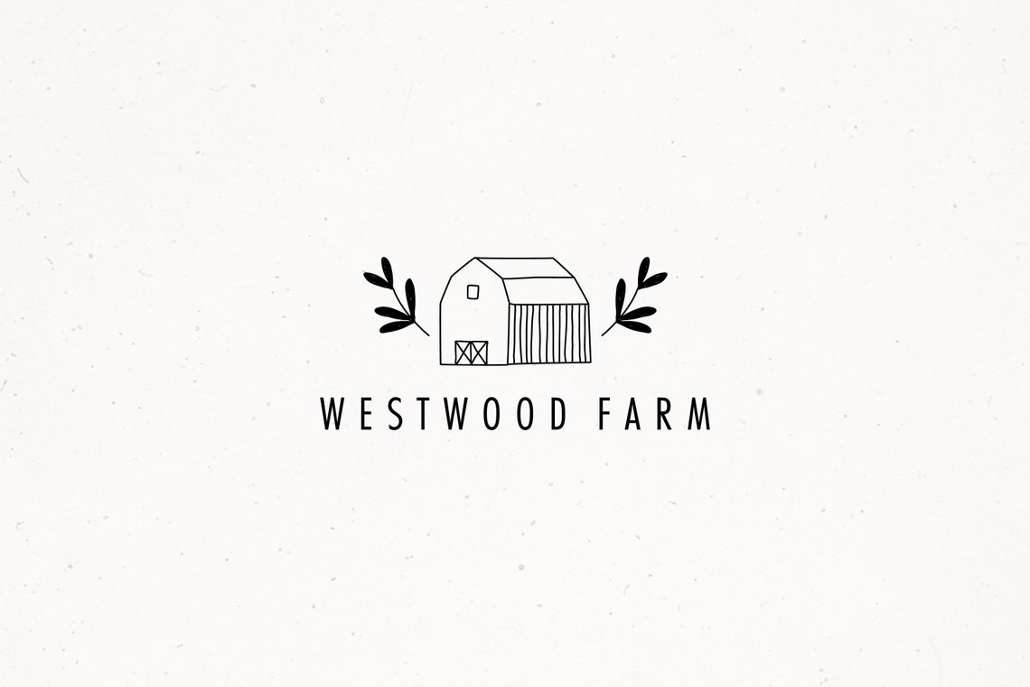 Farm Logo Design Rustic Logo Farm Logo Design Homestead - Etsy