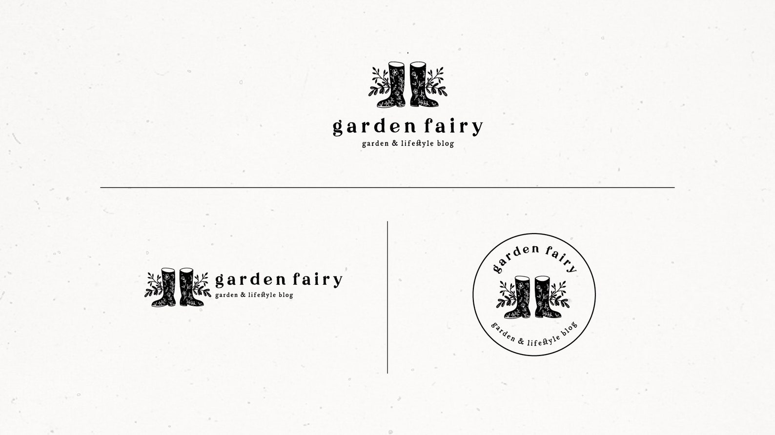 Premade Garden Logo Set Watermark Small Business Etsy Design | Etsy
