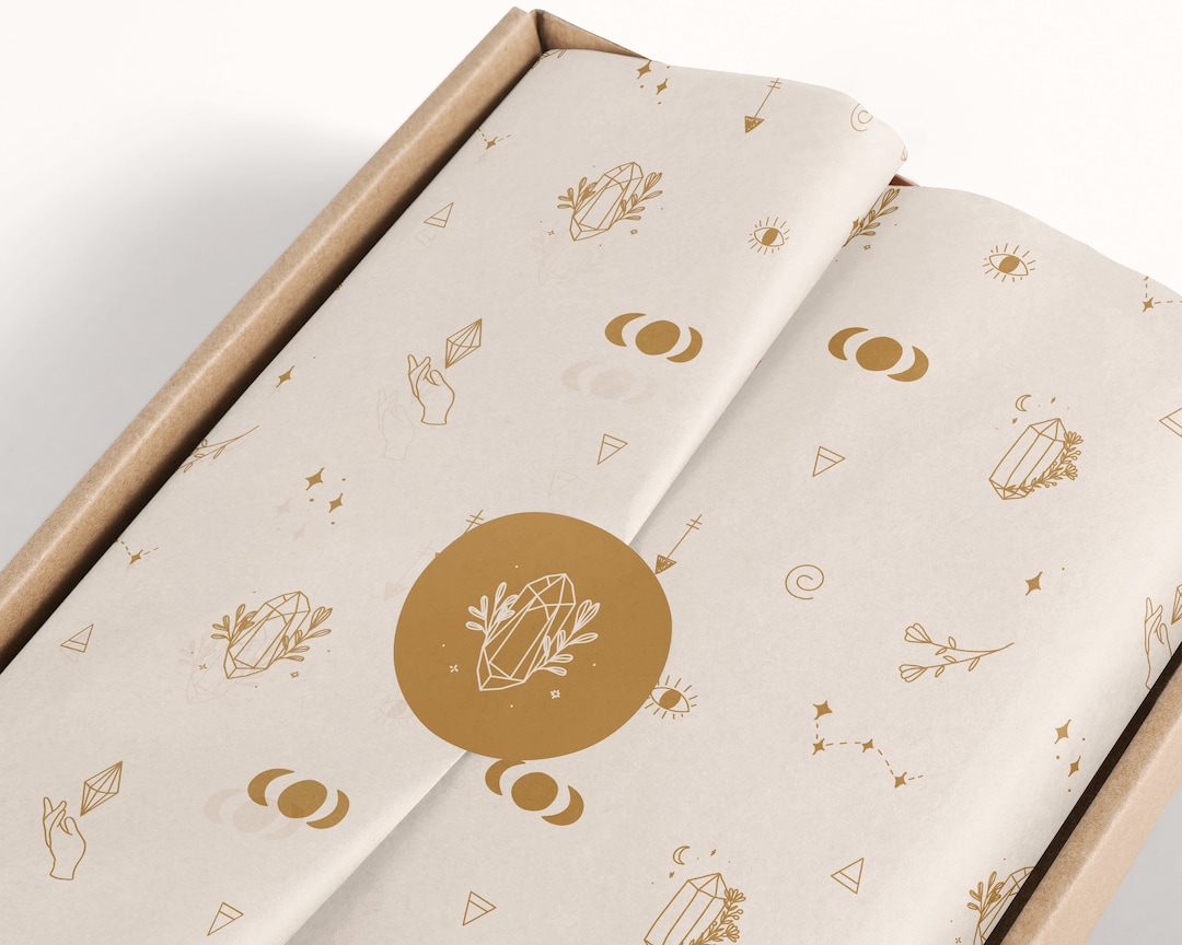 Branded Tissue Paper, Digital Tissue Paper Design, Product Wrapping ...