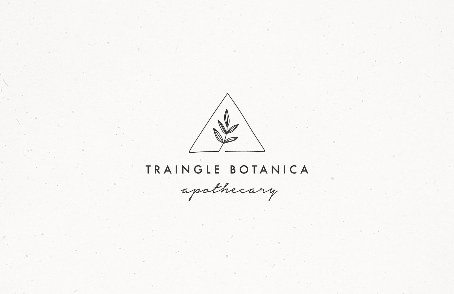 Premade Rustic Leaf Logo Design, Nature Botanical Logo Design for ...