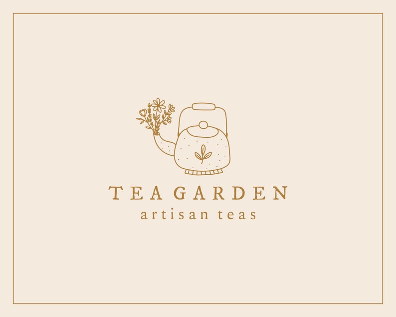 Tea Logo Design Logo for Social Media Editable Logo Design - Etsy