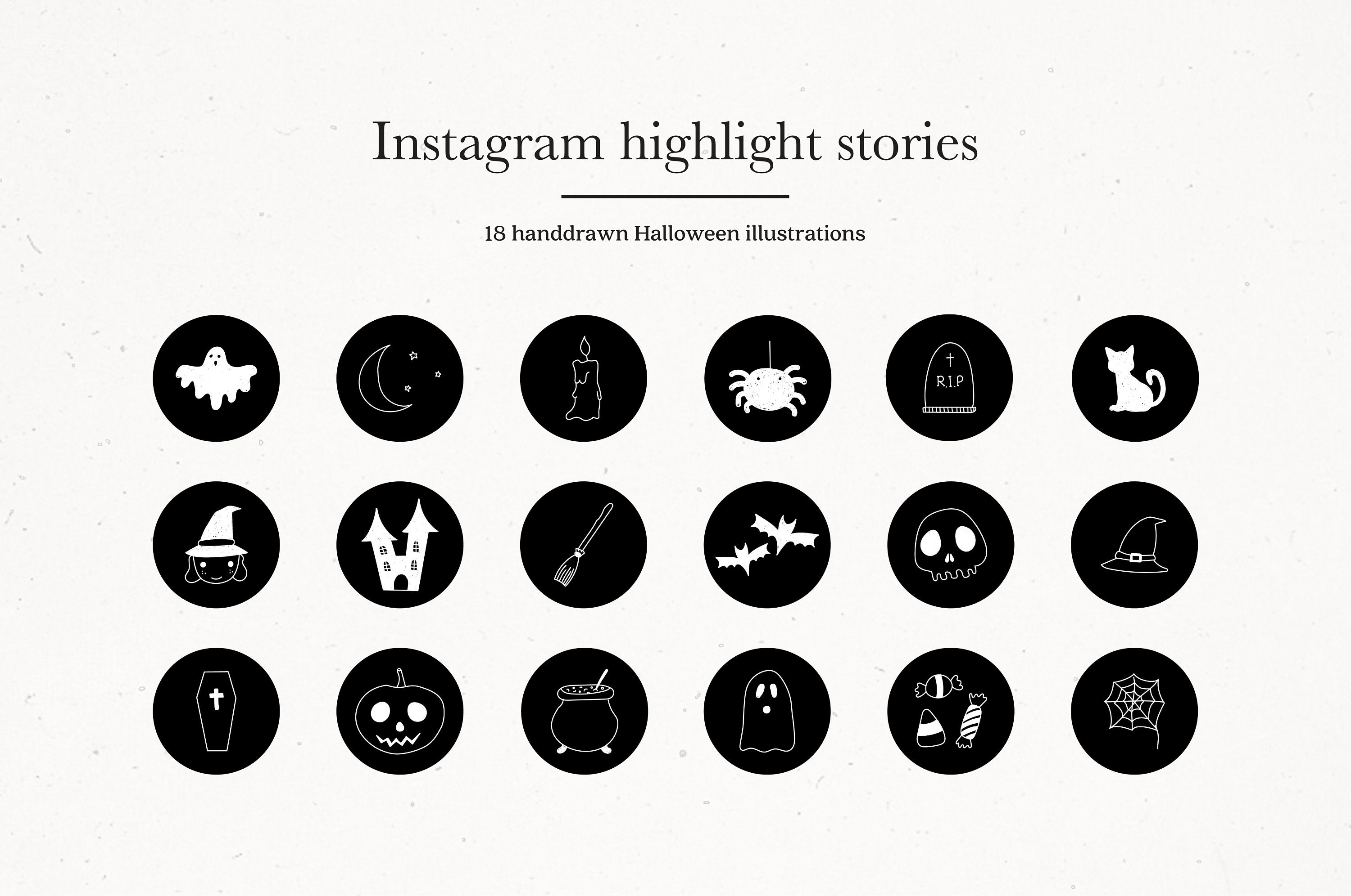highlight covers IOS 14 Icons 24 Halloween Instagram Highlights Bundle ...