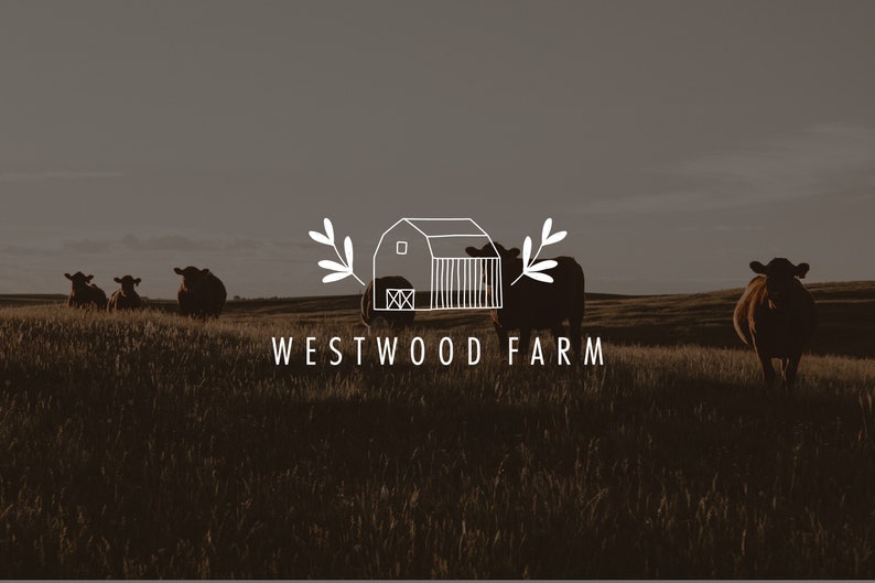 Farm Logo Design Rustic Logo Farm Logo Design Homestead - Etsy Canada