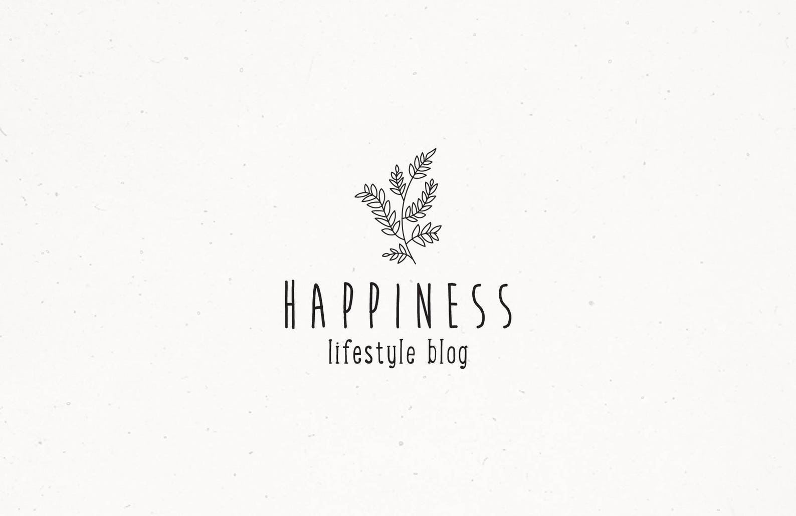 Lifestyle Brand Premade Logo Design Blog Branding Blogger Template ...