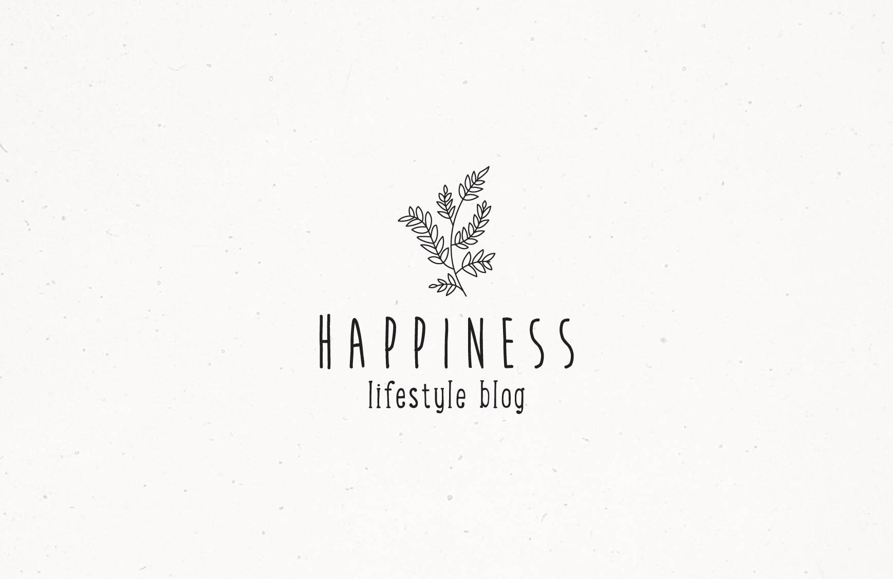 Lifestyle Brand Premade Logo Design Blog Branding Blogger Template ...