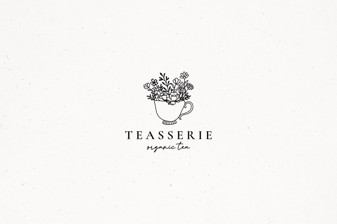 Tea Logo Design, Premade Logo, High Tea Logo, Tea Leaves Logo Design ...