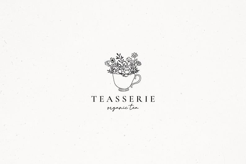 Tea Logo Design Premade Logo High Tea Logo Tea Leaves Logo - Etsy