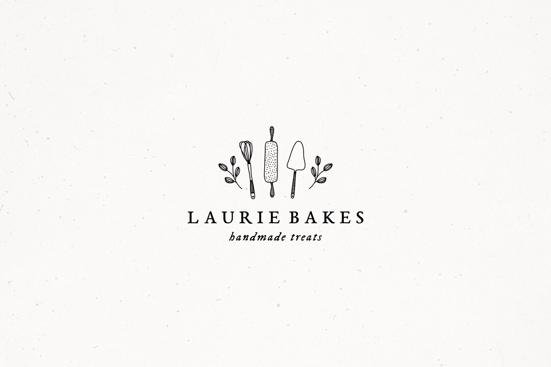 Premade Bakers Brand, Bakery Logo Design, Business Baker Brand, Rustic ...
