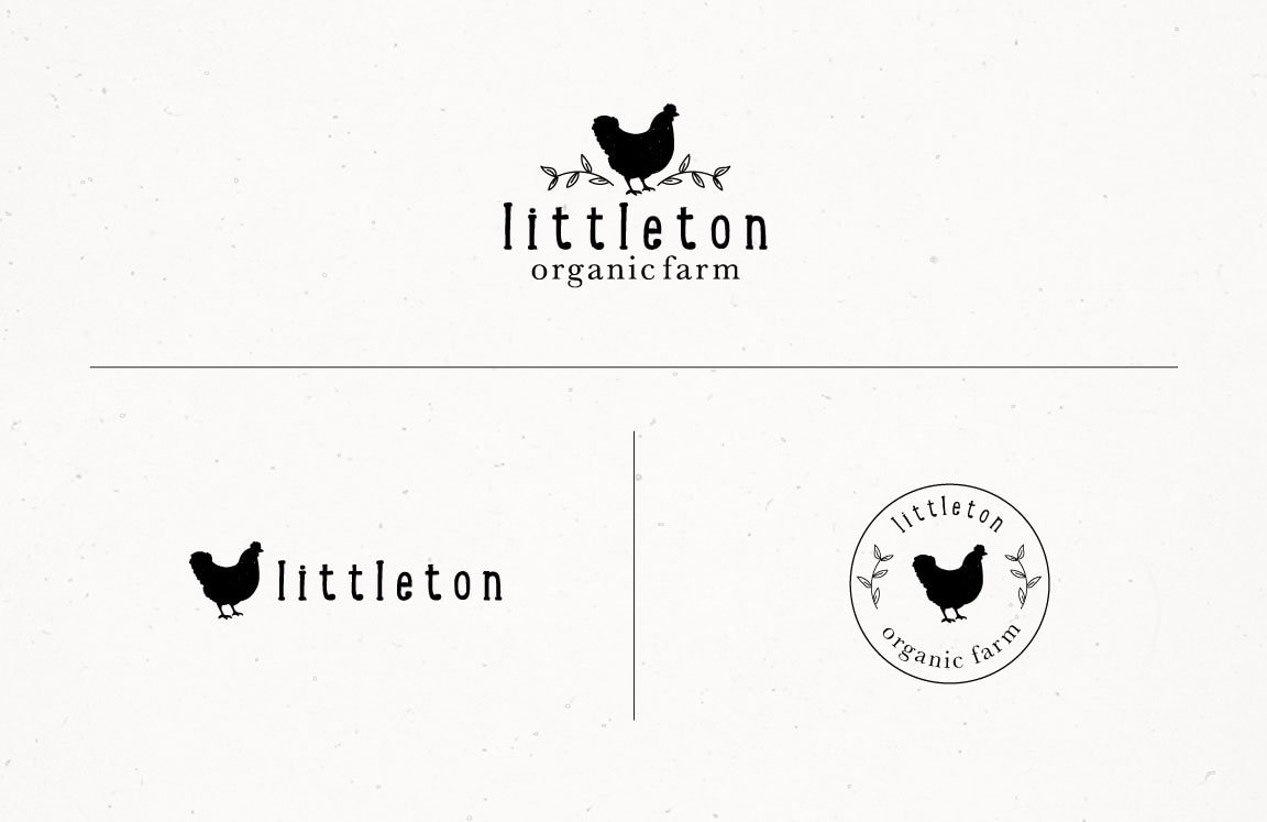 Complete Farm Logo Set Stamp Watermark Design Chicken Rustic | Etsy