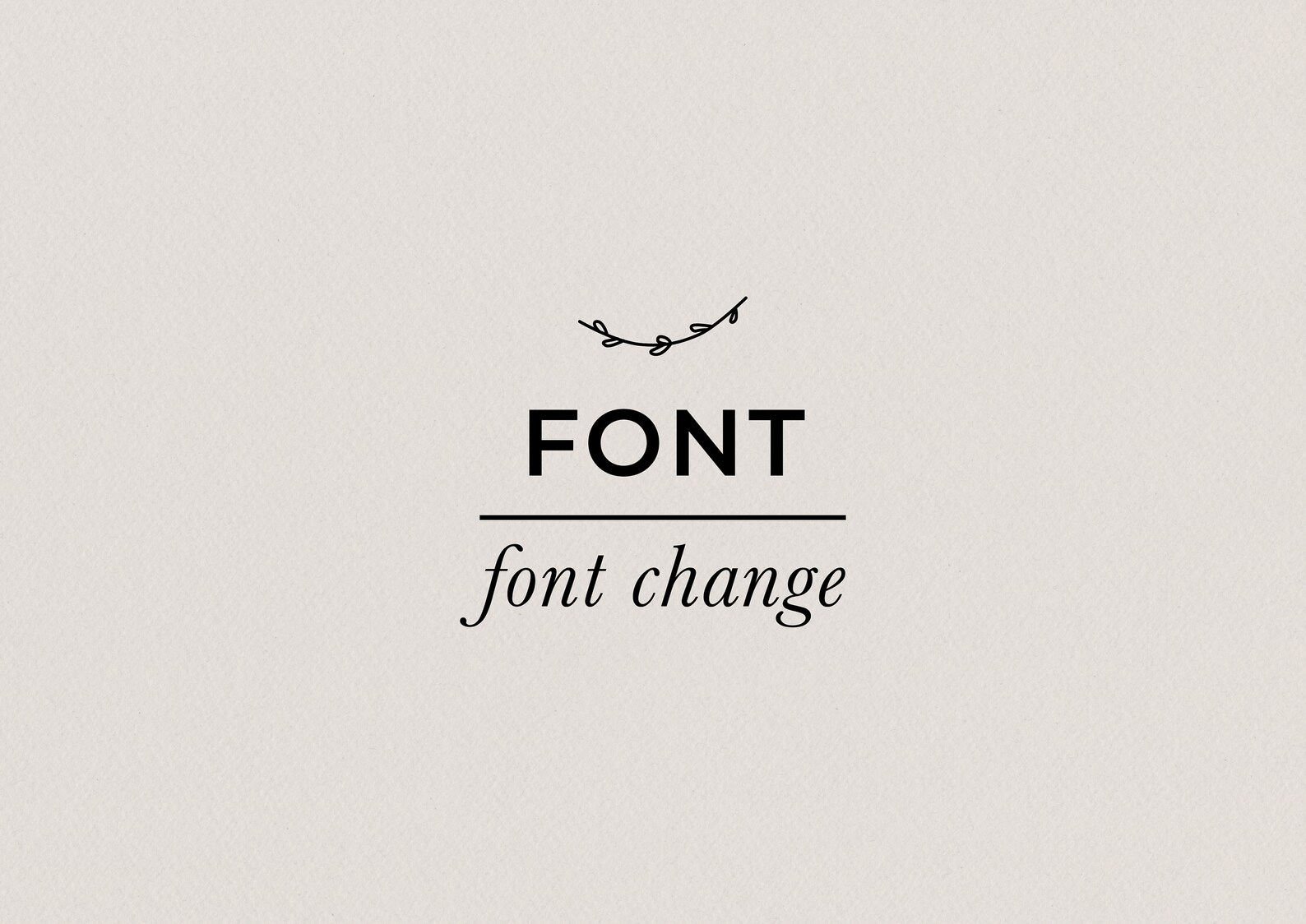 Add On: Change Font for Any of the Premade Logo Designs in the | Etsy