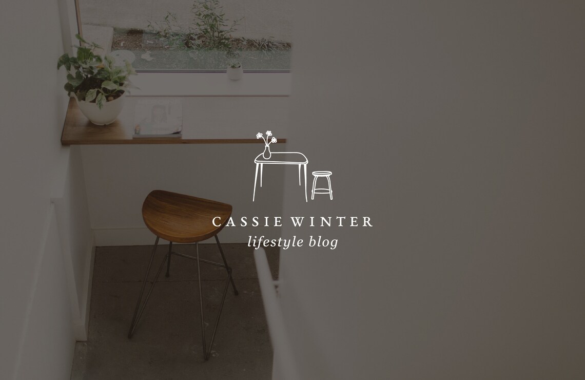 Lifestyle Blog Logo Design Interior Designer Premade - Etsy