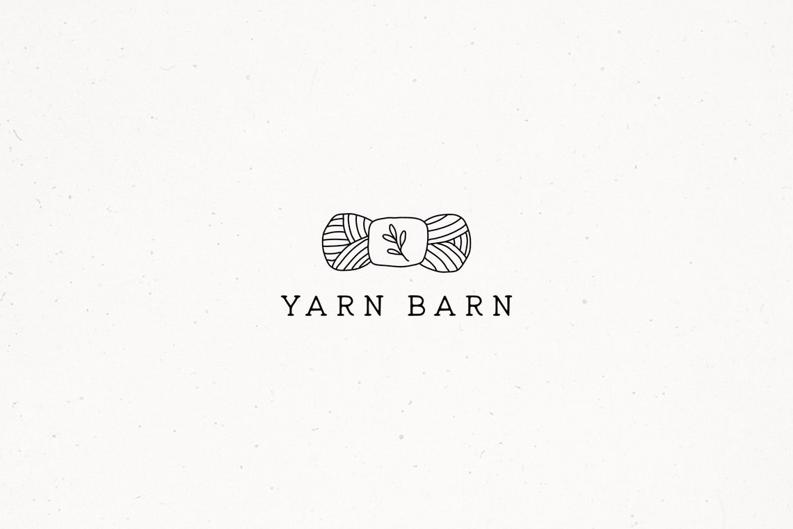 Yarn Logo Design Knitting Premade Logo Crochet Logo Sewing - Etsy