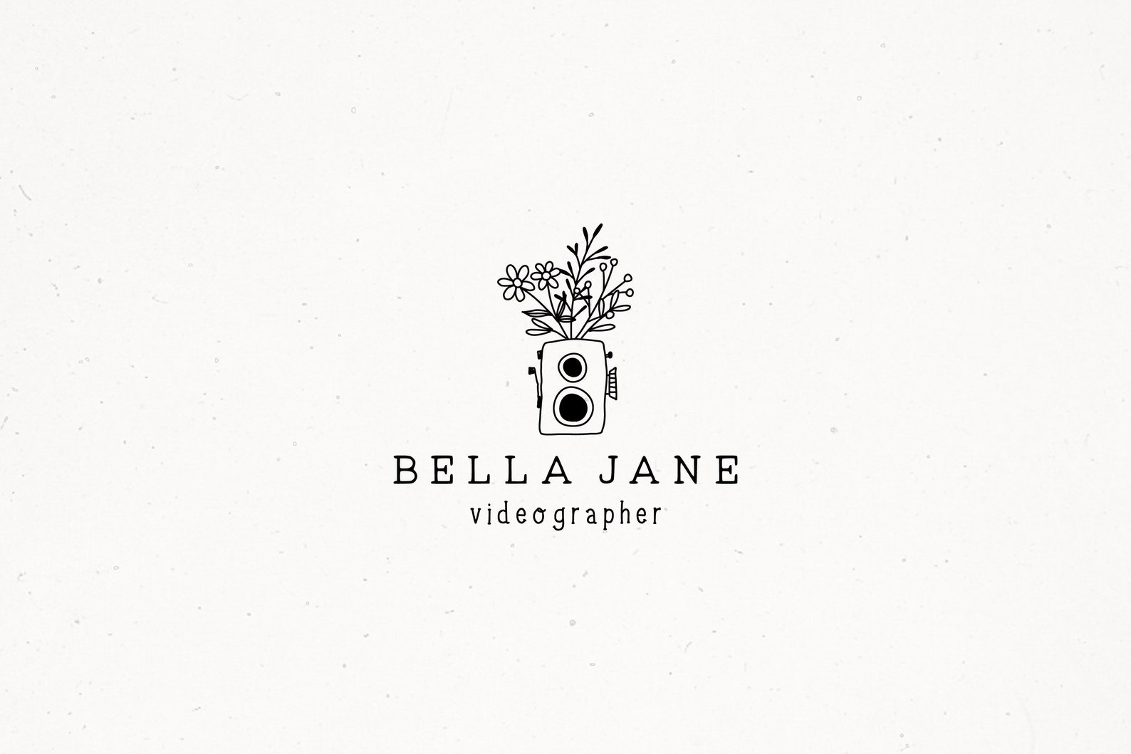 Videographer Premade Logo, Blogger Logo, Minimalist Logo, Hand Drawn ...