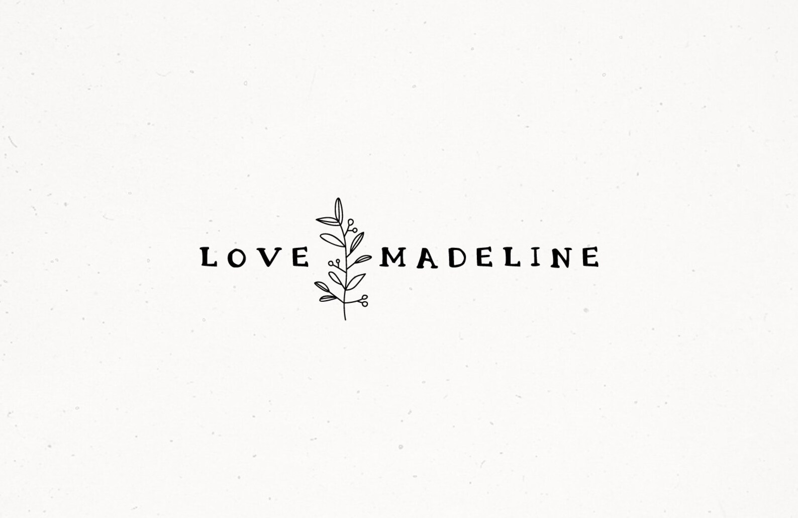 Digital Custom Rustic Logo Design Floral Botanical Watercolor ...