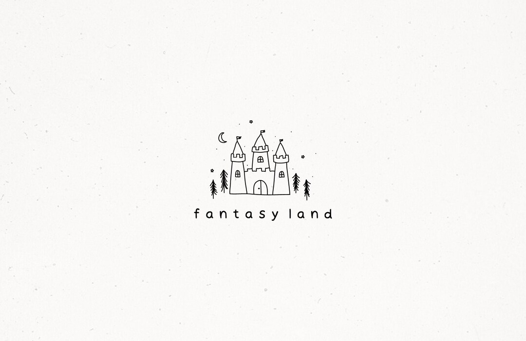 Fantasy Logo, Premade Logo Design, Magic Logo Stamp, Magical Castle ...