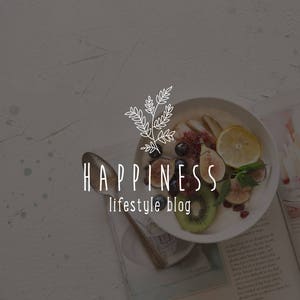 Lifestyle Brand Premade Logo Design Blog Branding Blogger Template ...