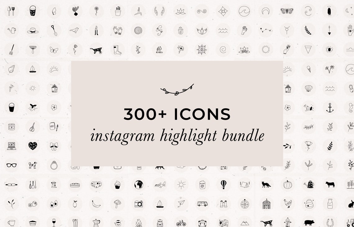 Transparent PNG Instagram Story Highlight Bundle 300 Icons Set Social ...