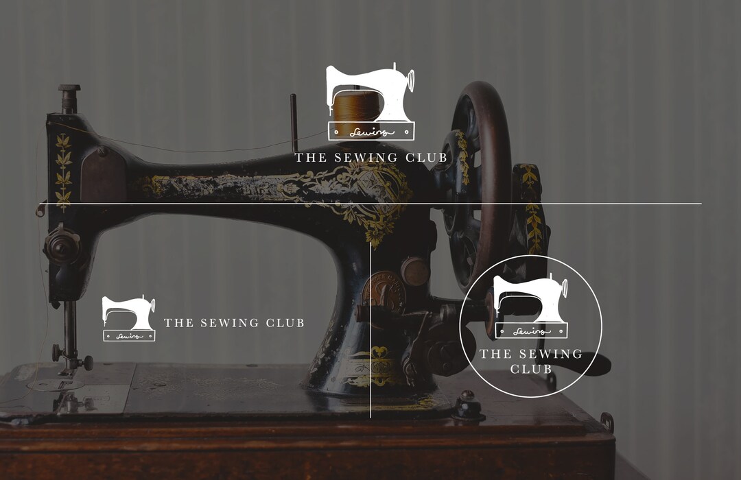 Premade Logo Kit Sewing Clothes, Logo Design Fashion Boutique Clothing ...