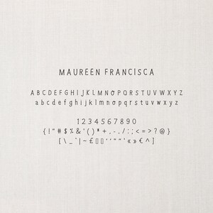 Hand Drawn Serif Font, Maureen Francisca Font, Serif Condensed Style ...