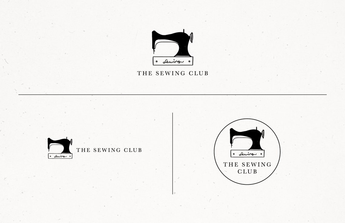 Premade Logo Kit Sewing Clothes Logo Design Fashion Boutique - Etsy