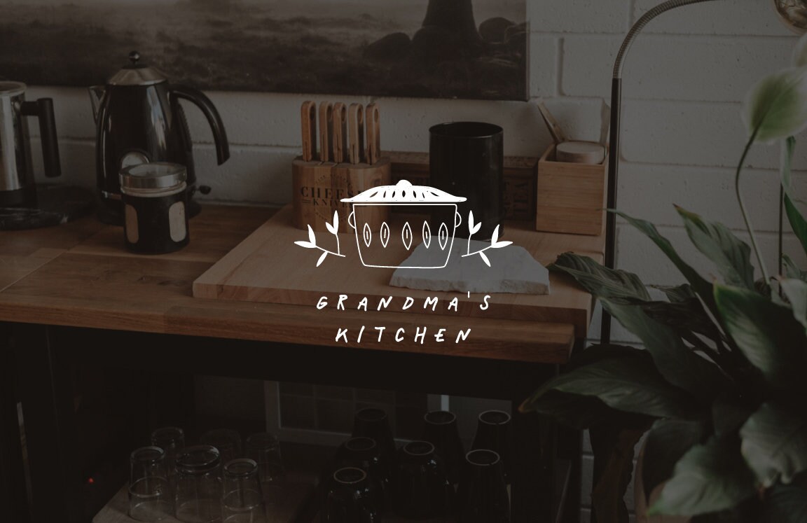Premade Cooking Baking Logo Kitchen Food Logo Blog Business | Etsy