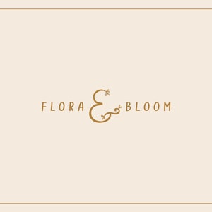 Floral Logo, Bloom Logo Design, Hand Writing Logo, Photography Logo ...