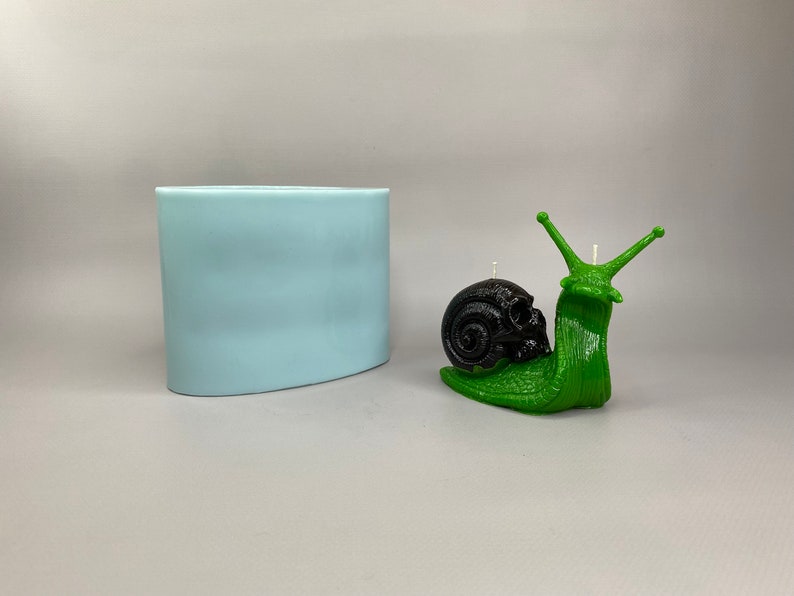 Snail With a Skull. Snail Mold 3d. Forms for Candles. Silicone - Etsy