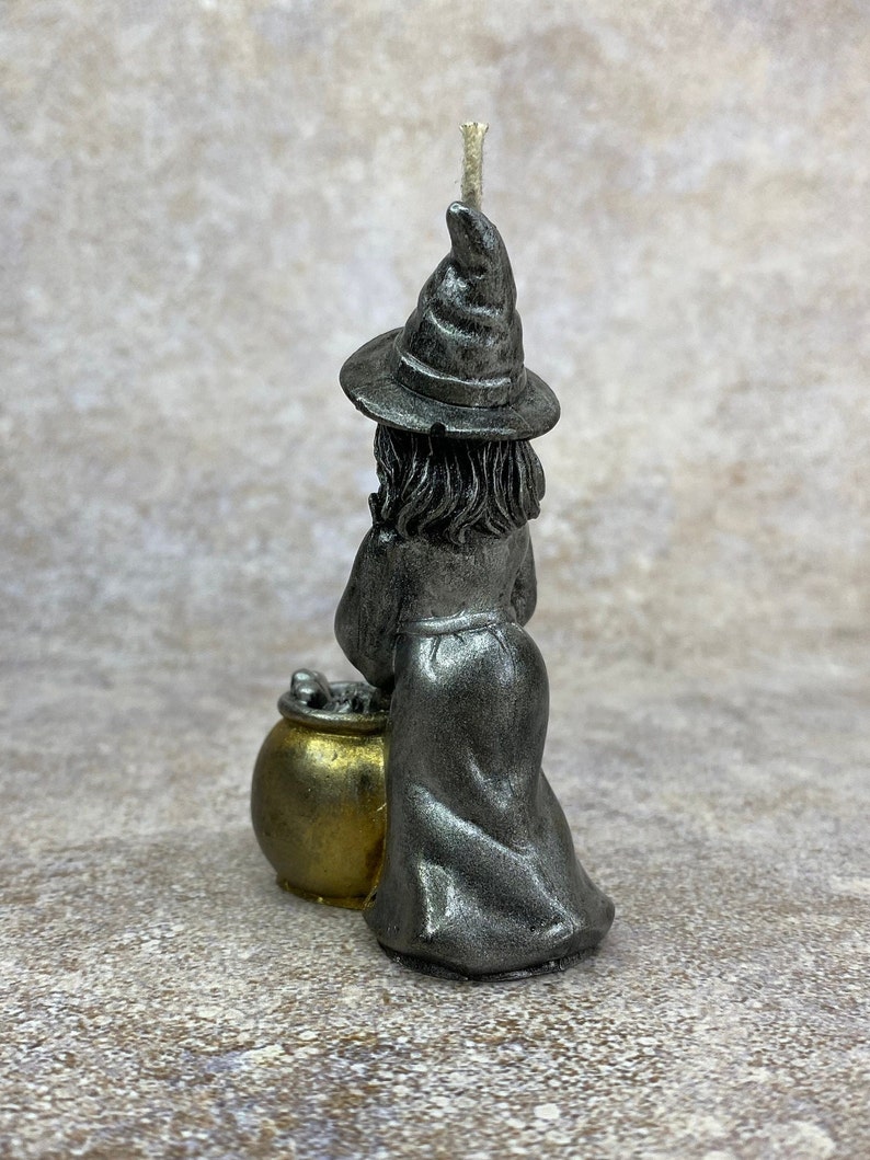 Witch With a Bowler Hat. Silicone Molds. Witch Mold 3d. Forms for ...