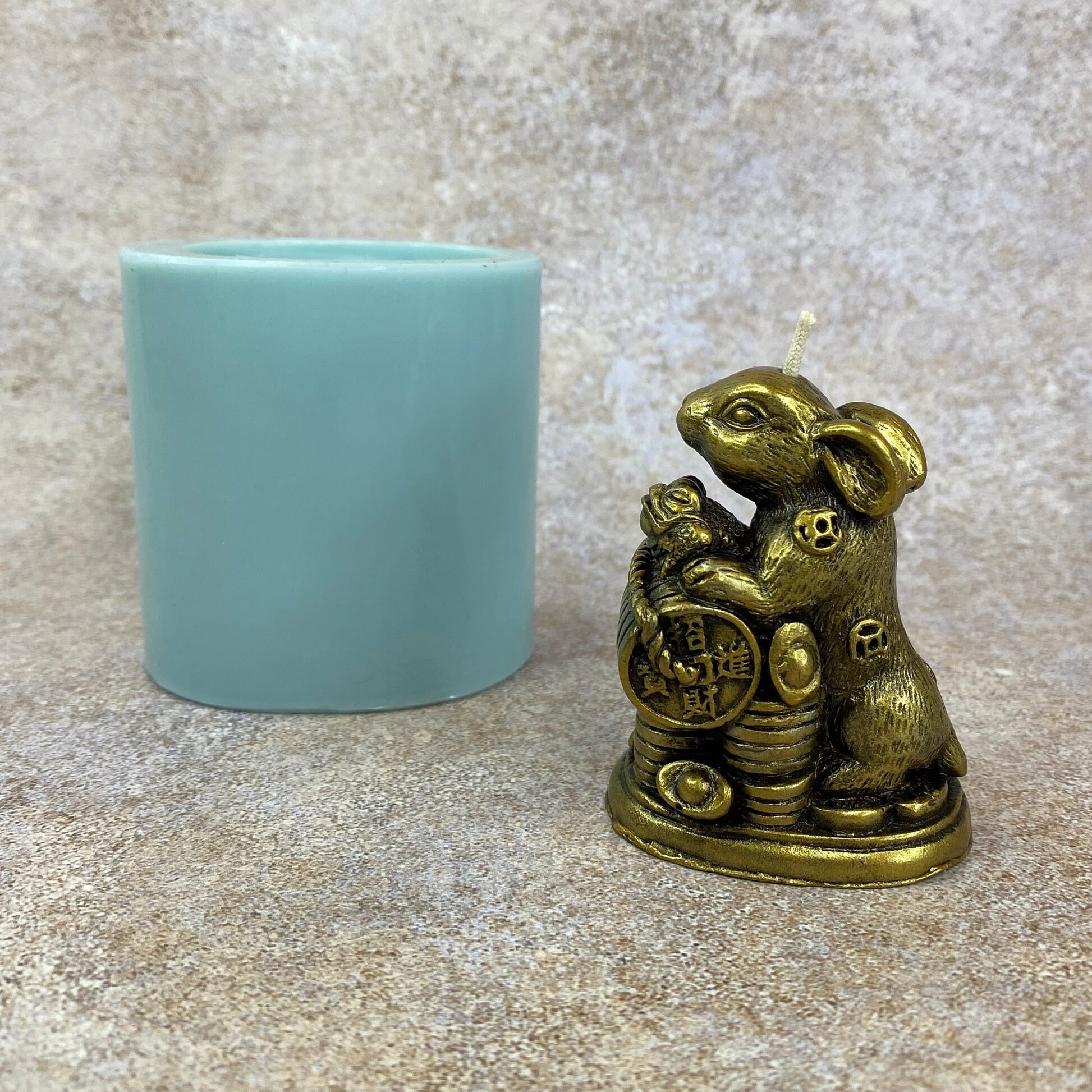 Bunny Feng Shui With a Toad. Bunny Mold 3d. Silicone Molds. Forms for ...