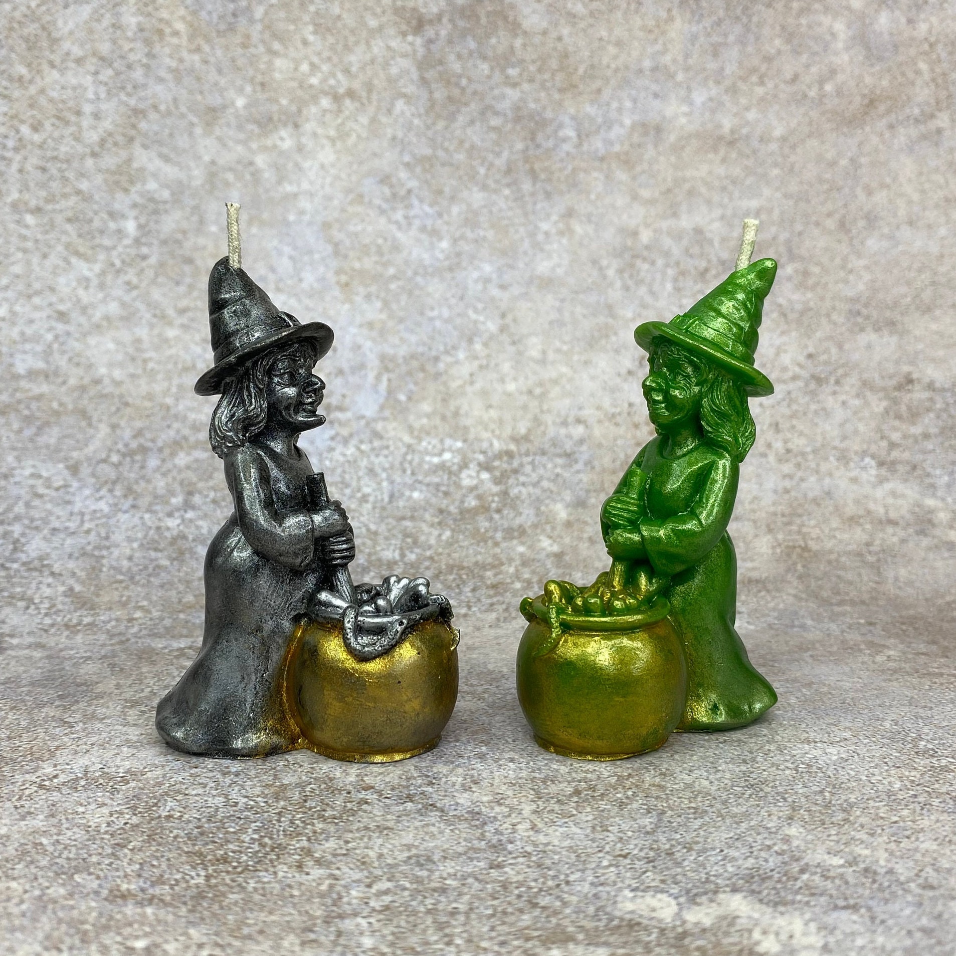 Witch With a Bowler Hat. Silicone Molds. Witch Mold 3d. Forms for ...