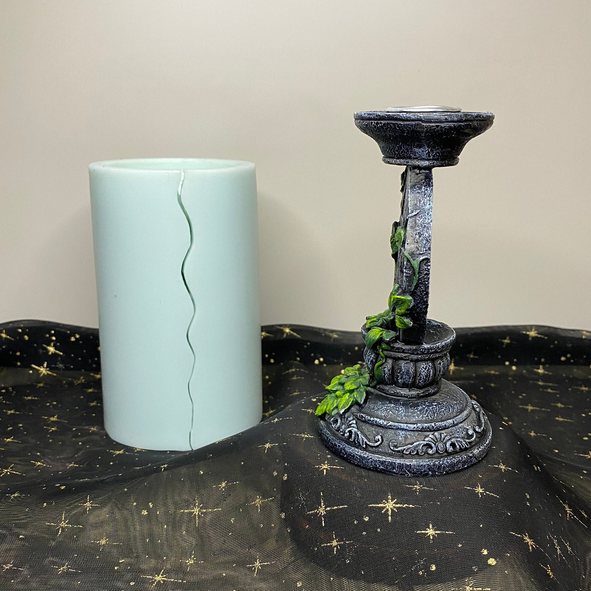 Candlestick Pentacle. Silicone Molds. Candle Molds. Magic - Etsy