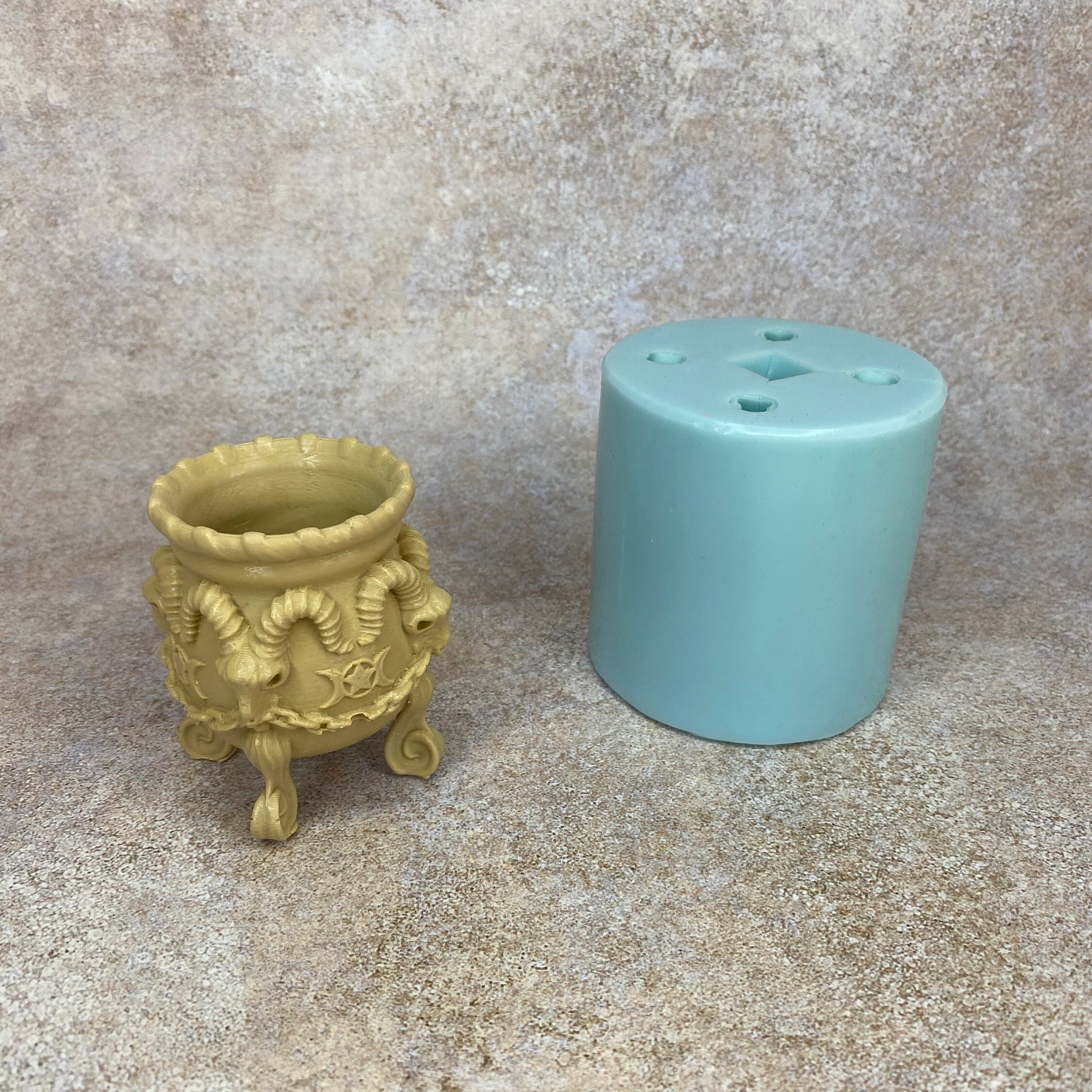 Planter With Baphomet. Silicone Molds. Magic Planter. Forms for Candles ...