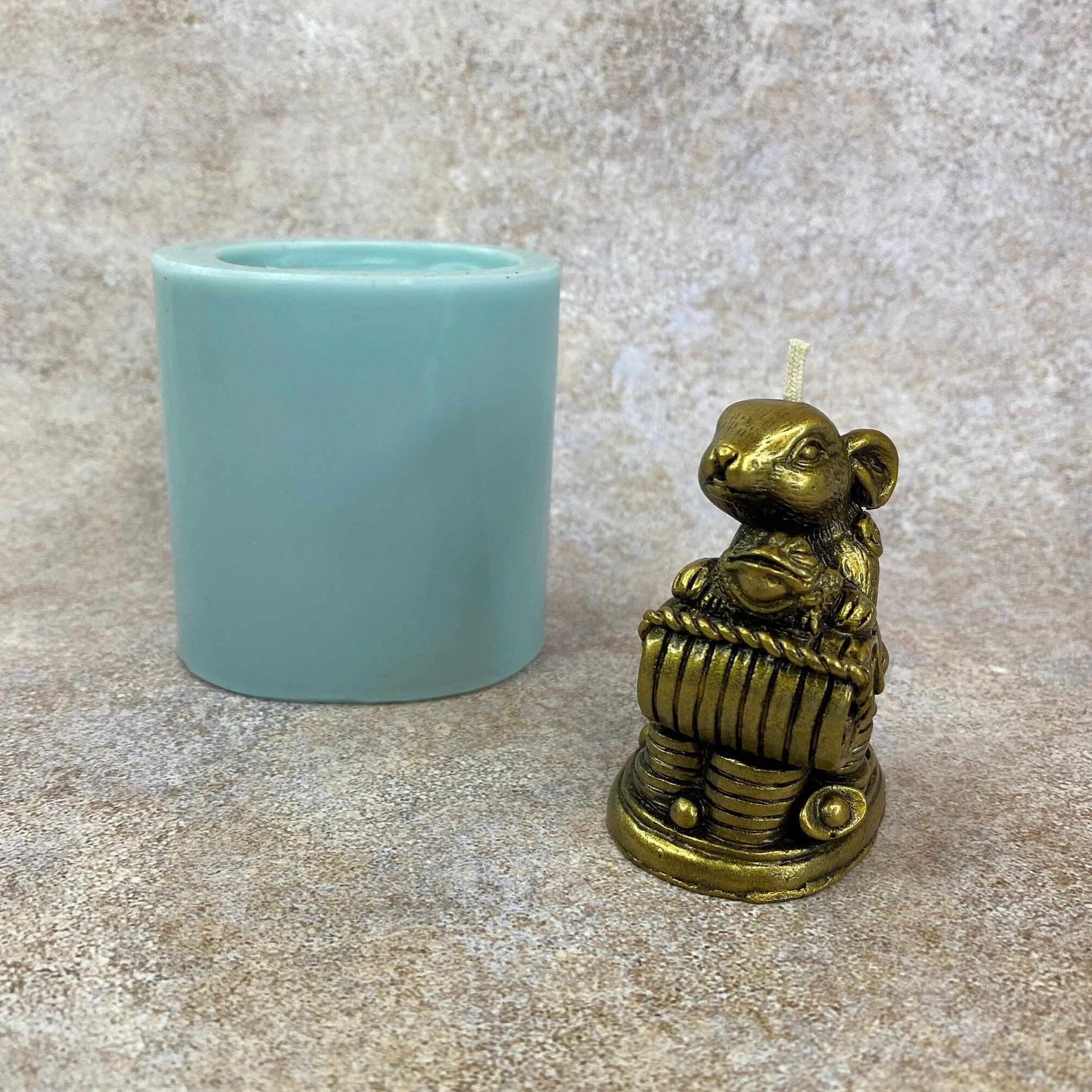 Bunny Feng Shui With a Toad. Bunny Mold 3d. Silicone Molds. Forms for ...