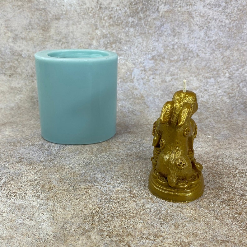 Bunny Feng Shui With a Toad. Bunny Mold 3d. Silicone Molds. - Etsy