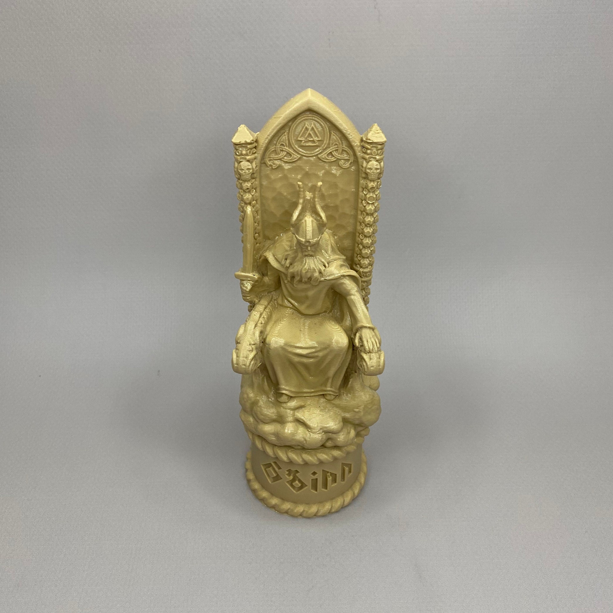 God Odin on the Throne. God Odin Mold 3d. Forms for Candles. Silicone ...