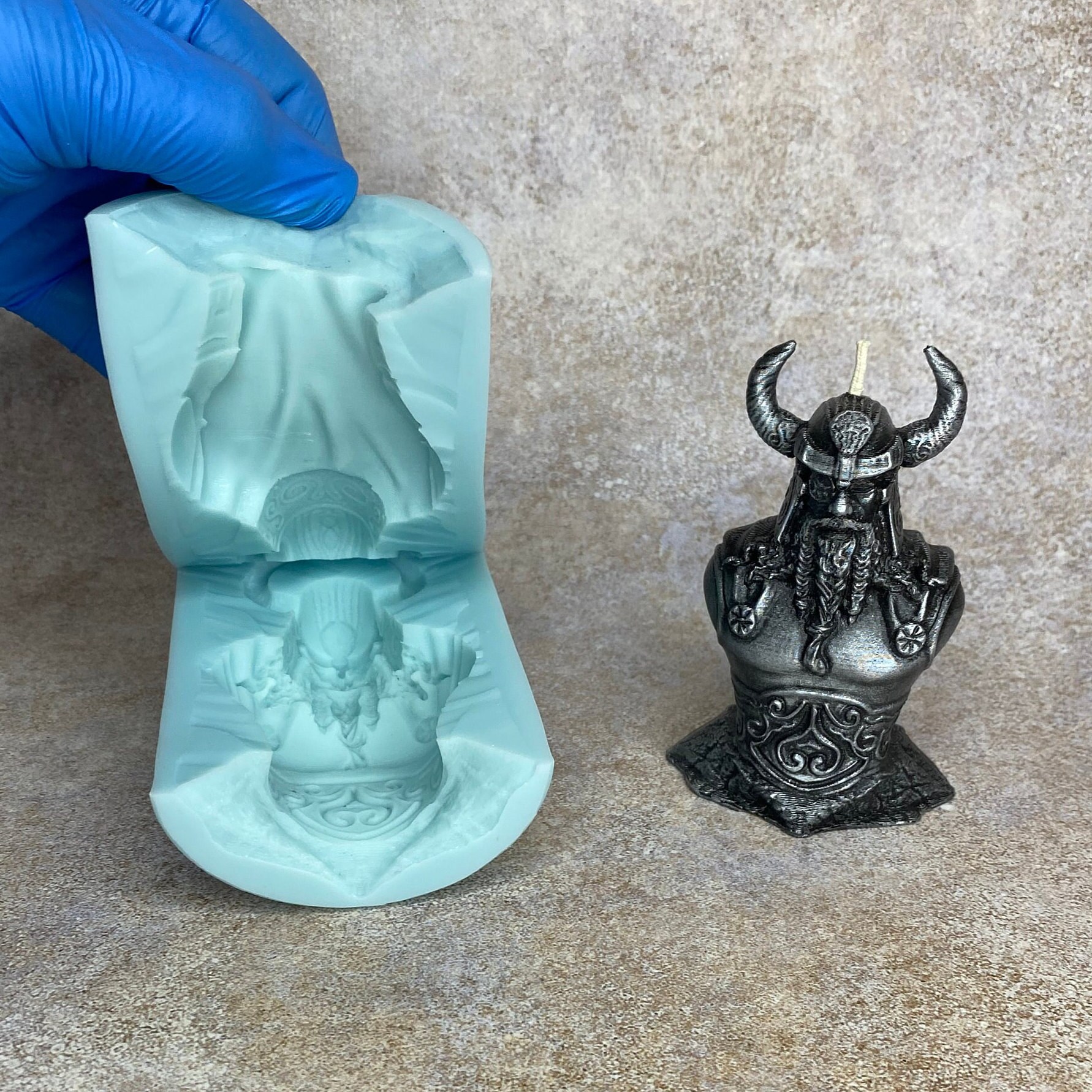 God Odin. God Odin Mold 3d. Forms for Candles. Silicone Molds. Premium Quality Molds. We Use ...
